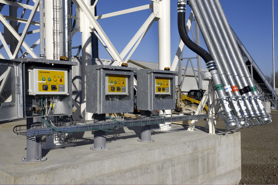 Controlling the automated material filling of the silos