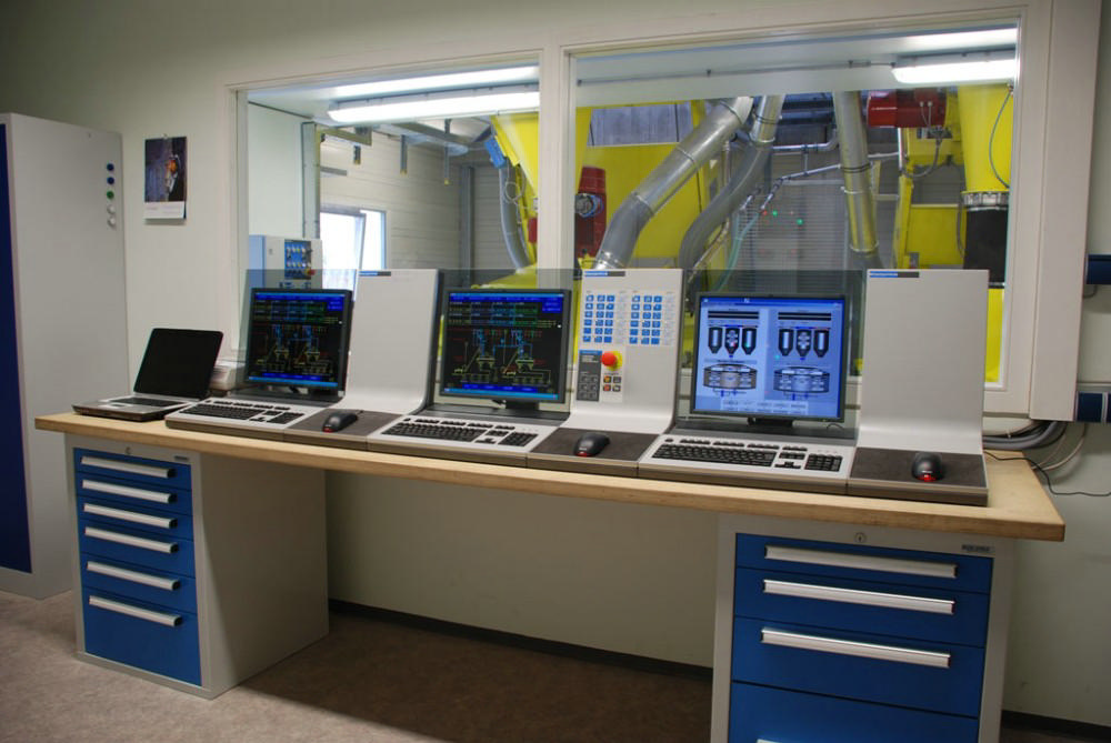 Control systems for concrete producing plants